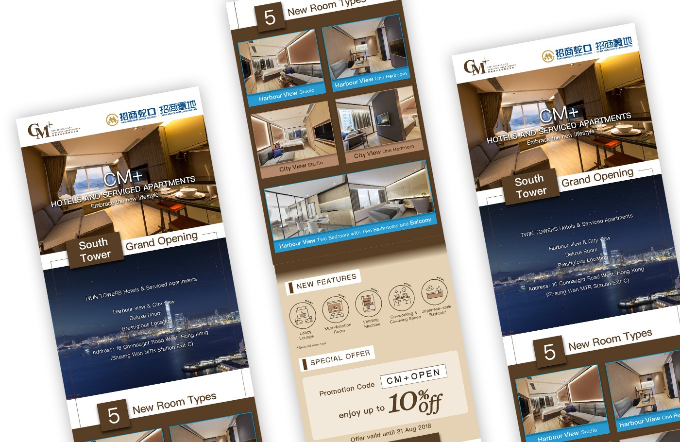 CM+ Hotels & Serviced Apartments - Leaflet