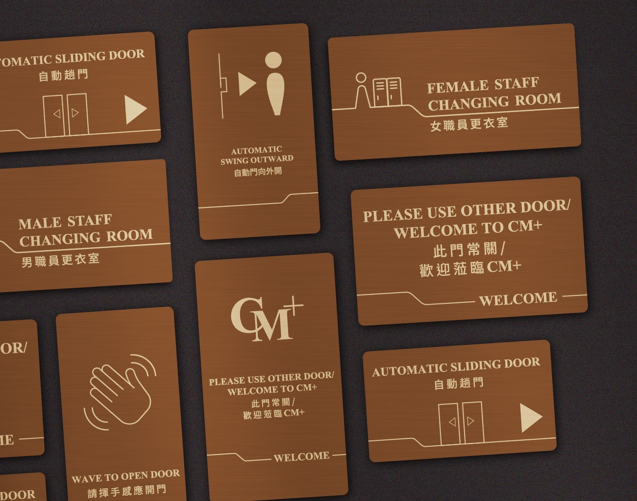 CM+ Hotels & Serviced Apartments - Room Signage Design - GRANDdesign ...